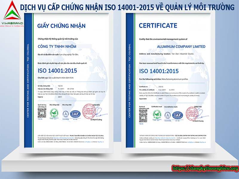 Dịch vụ chứng nhận ISO 14001:2015 uy tín chuyên nghiệp tại TPHCM
